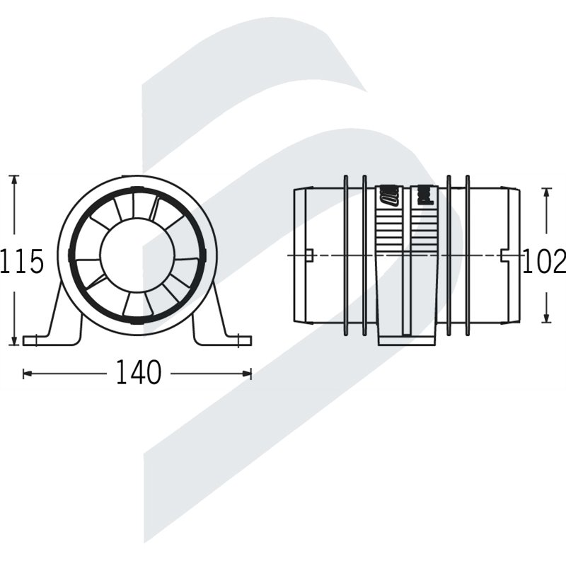 IN-LINE BLOWER TURBO 4000