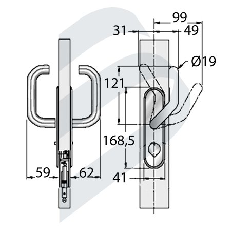 STAR SLIDER DOOR LATCH