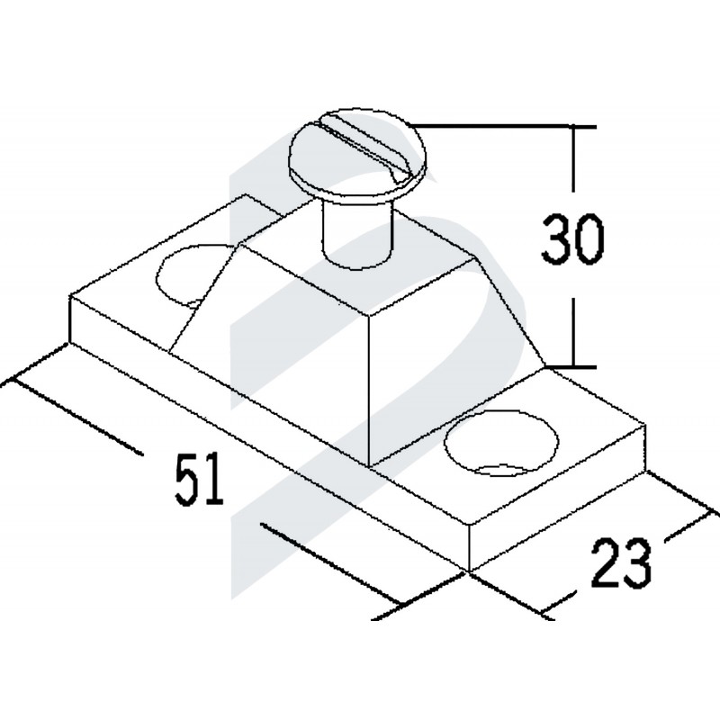 SIDE MOUNT DECK HINGE