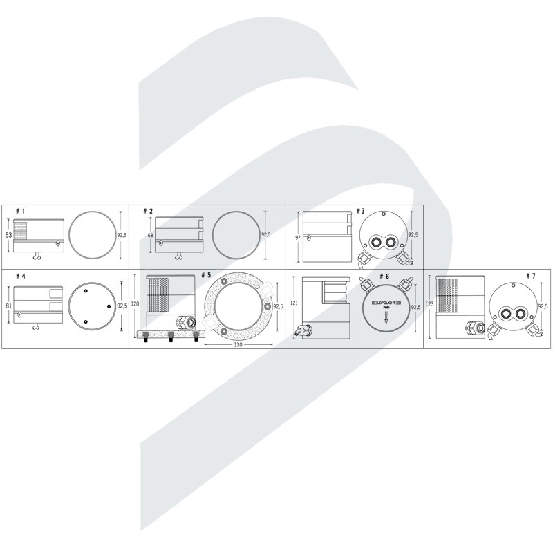 HORIZONTAL DOUBLE LIGHTS